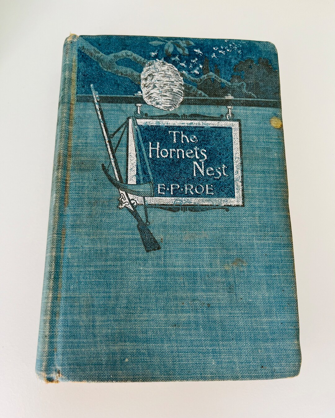 Vintage Teal Hardcover Book | Antique Turquoise Book | the Hornets Nest ...