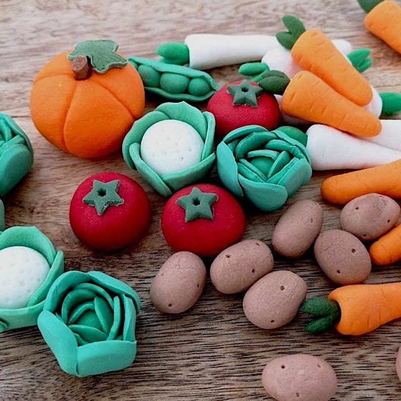 32-34 Handmade Rabbit Vegetables / Cake Cupcake Topper / - Etsy