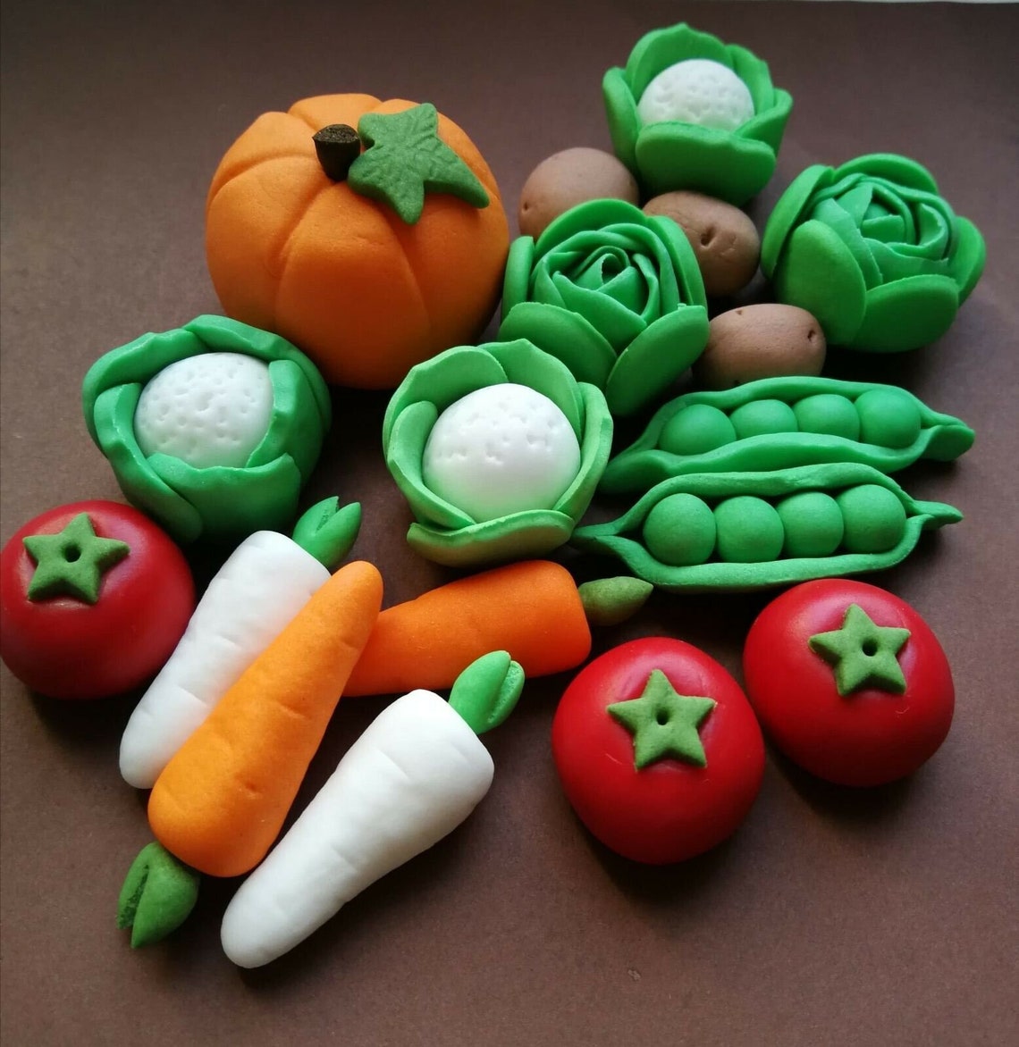 32-34 Handmade Rabbit Vegetables / Cake Cupcake Topper / - Etsy