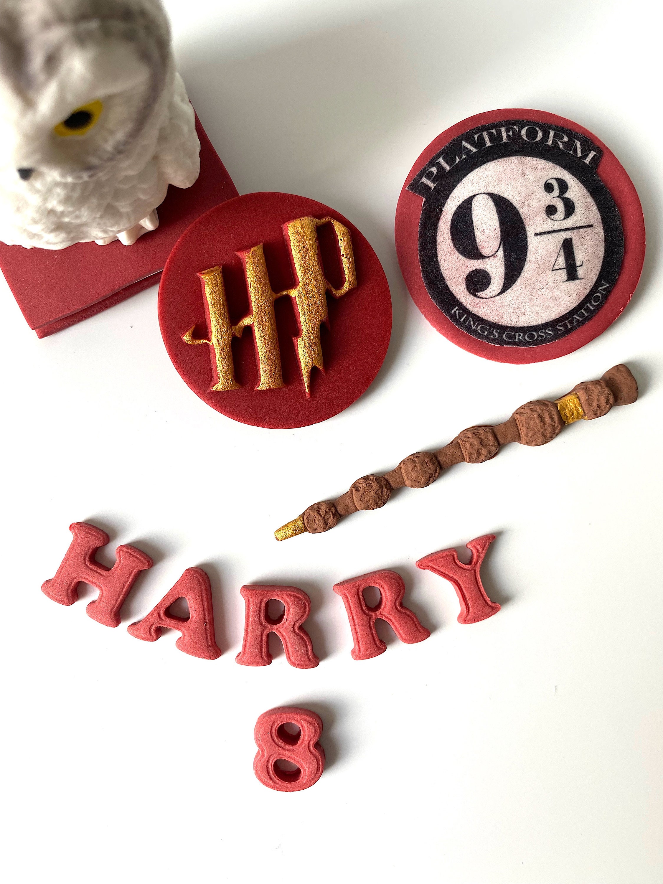 Handmade Edible Magical Wizard Theme Owl Magic Book Wand - Etsy UK