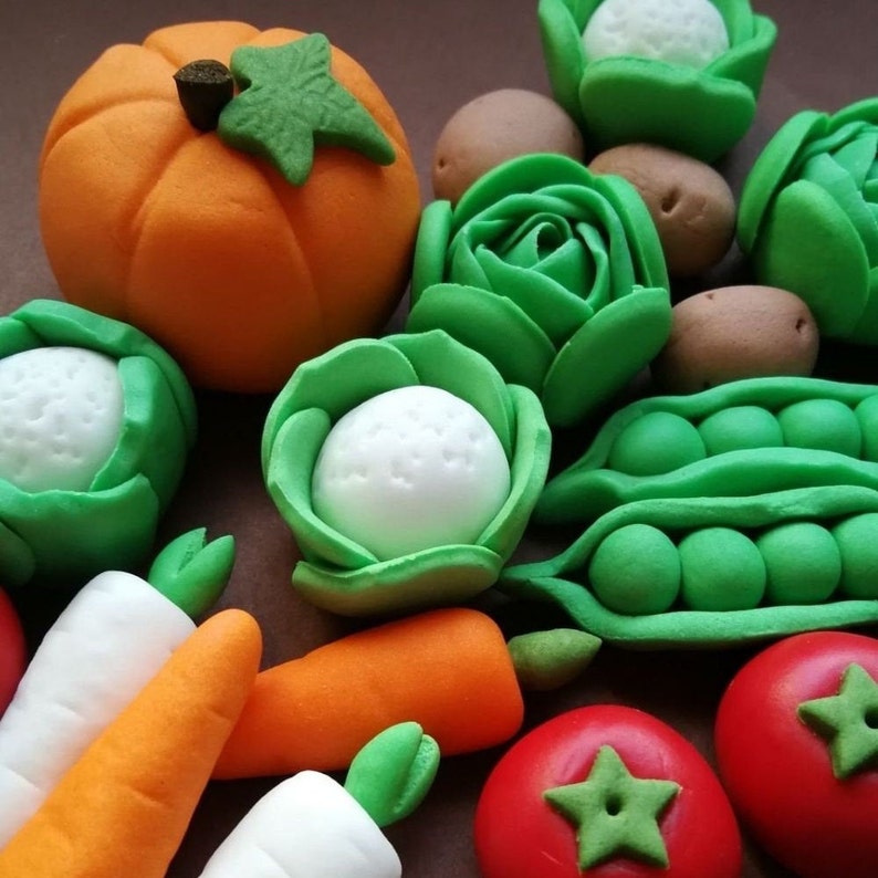 32-34 Handmade Rabbit Vegetables / Cake Cupcake Topper / - Etsy