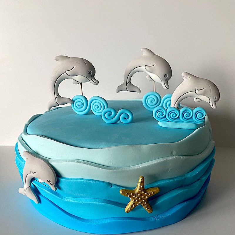 Dolphin Cake Topper - Etsy