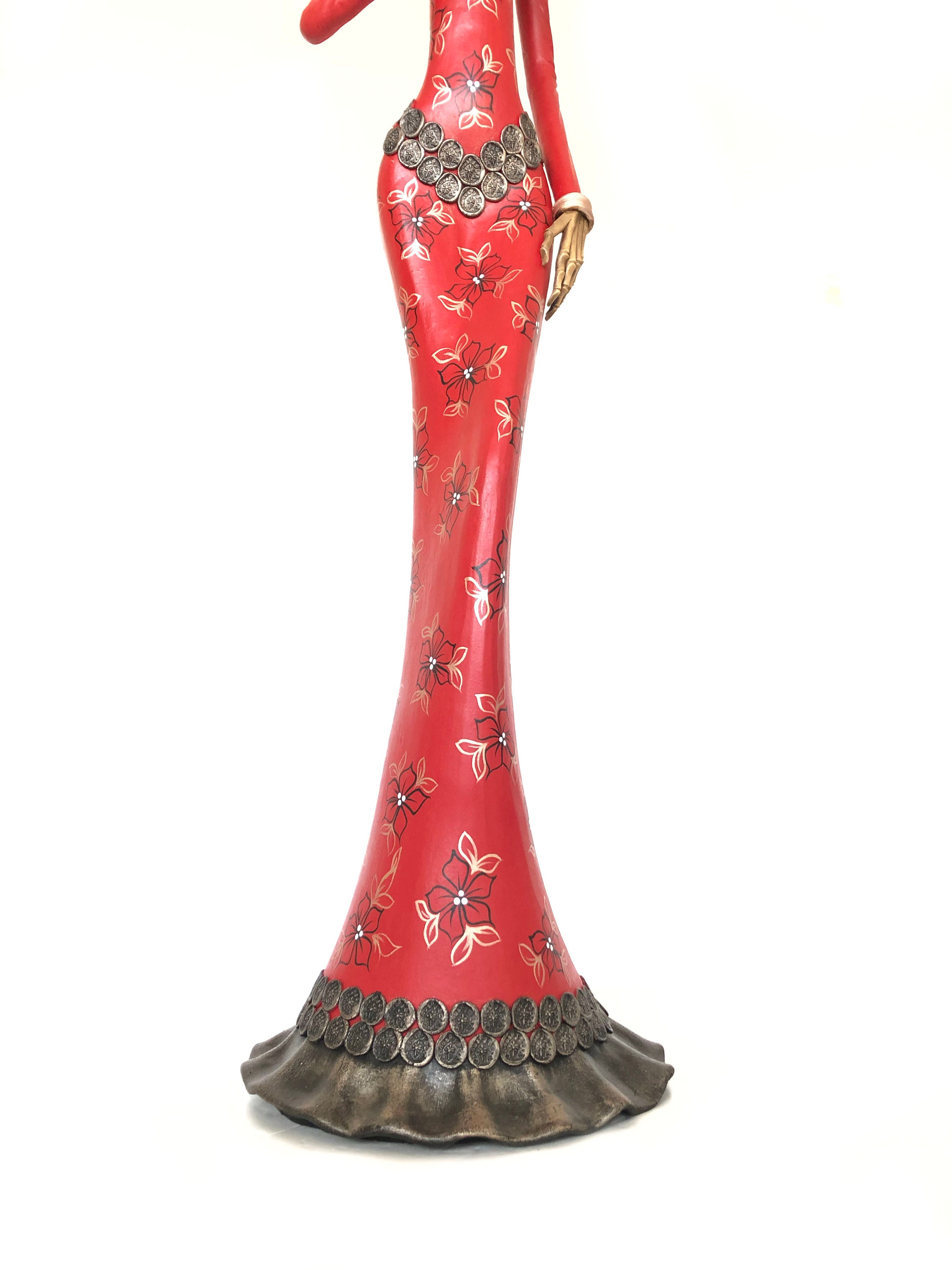 Frida Kahlo's Catrina in a Red Dress - 100 Cm. 40 In. - Mexican Art - Etsy