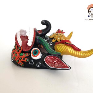 Black Devil Mask - Ocumicho, Michoacan - 25 Cm. 10 In. - Etsy