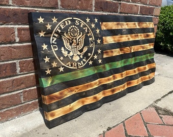 Wooden Military Flag | Etsy