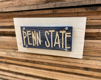 Rustic State Sign | Etsy