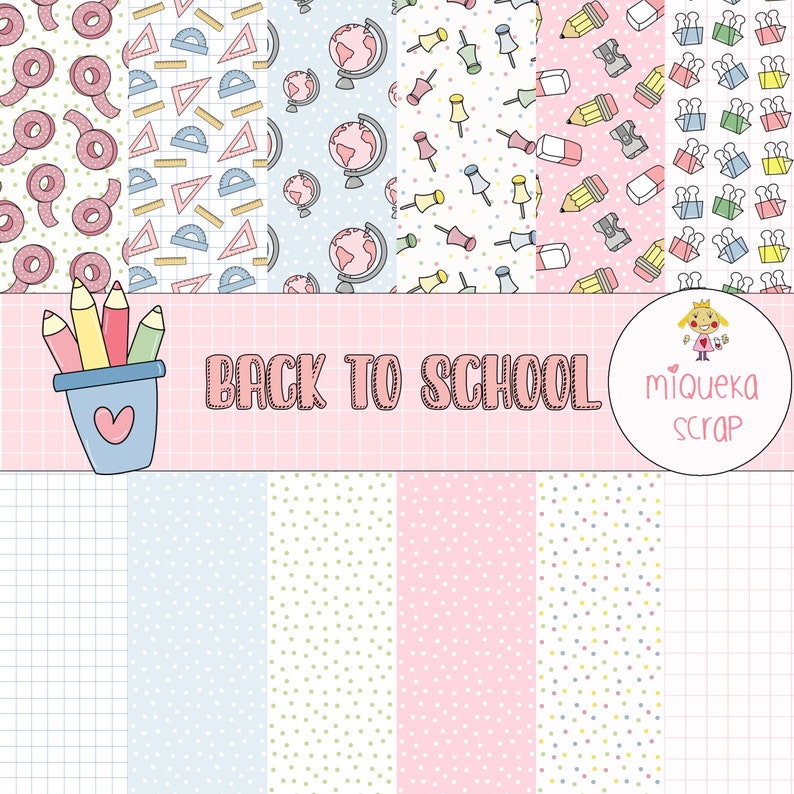 Back to School Digital Collection - Etsy
