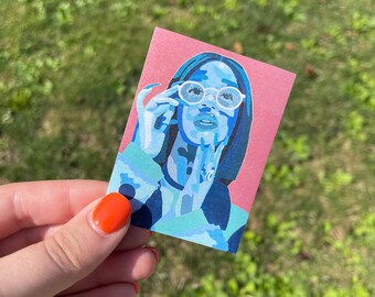 Mountain Pass Art Print Sticker Handmade Sticker Water Bottle Sticker ...