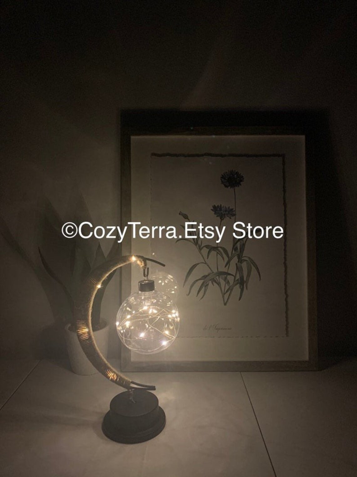 Moon String Night Light USB Night Light Gift Idea for Friends - Etsy