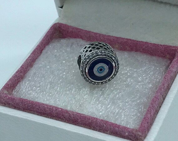 Pandora Evil Eye Button Double Sided Protection Insights - Etsy