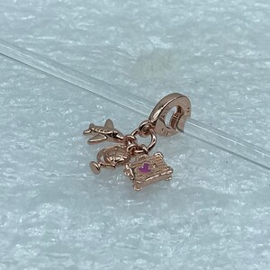 Pandora Rose ™, “ Rose Gold Airplane, Globe & Suitcase Triple ” Dangle ...