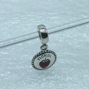 Pandora, “ Florida Strawberry Travel”, Destination, City Dangle Charm ...