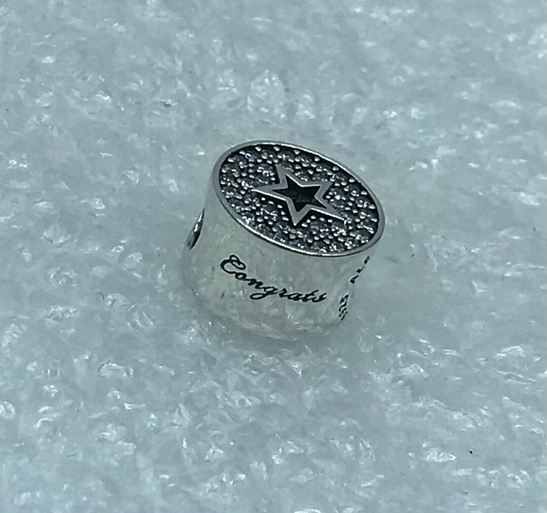 Pandora Pavé Star Congratulations S925ALE Charm 790793C01 - Etsy