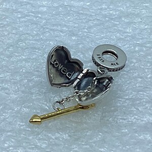 Pandora, “two-tone Arrow of Love”, S925ALE Pendant, Dangle Charm ...