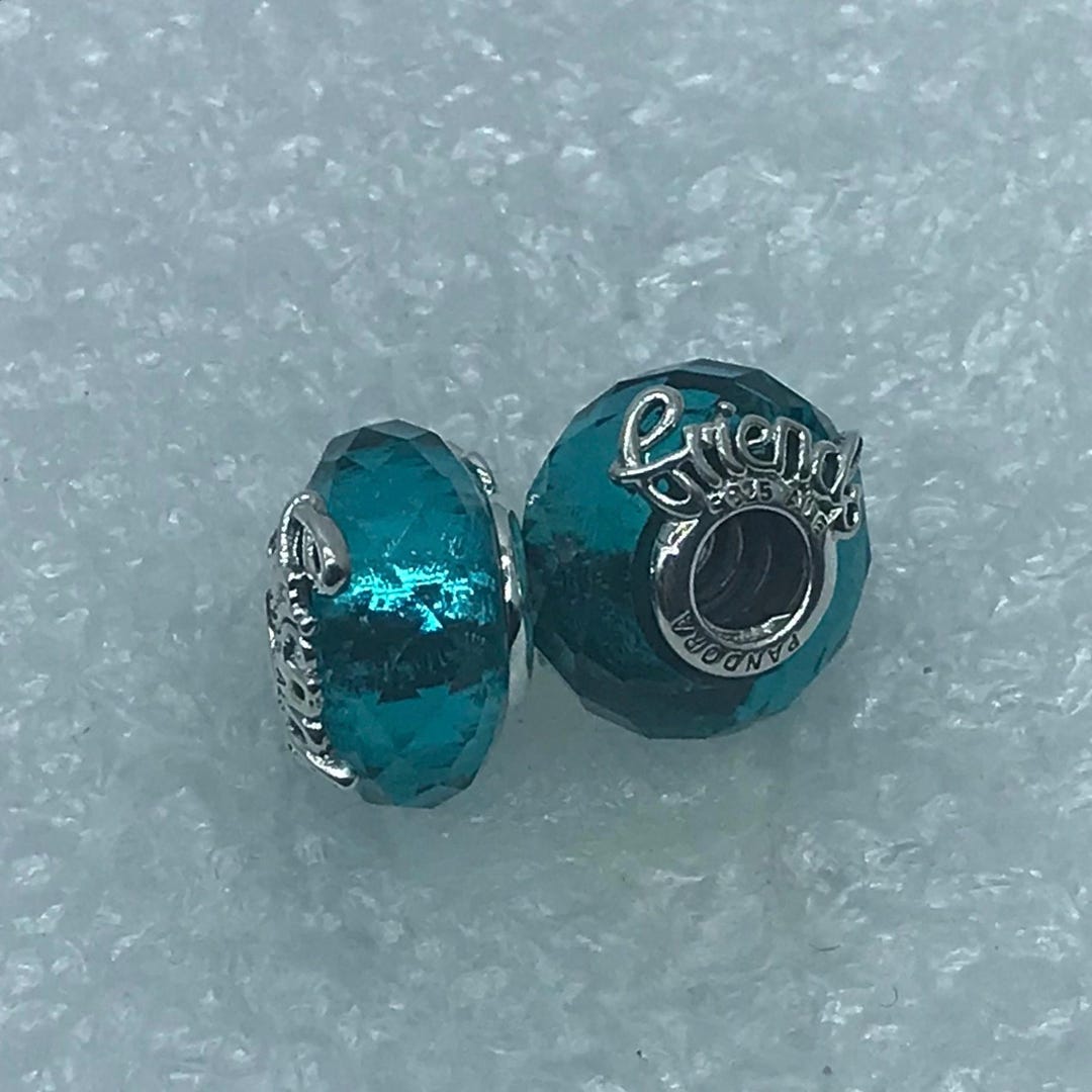 Pandora , “faceted Blue Friendship “ Murano Glass Charm #792762C01. M52 ...