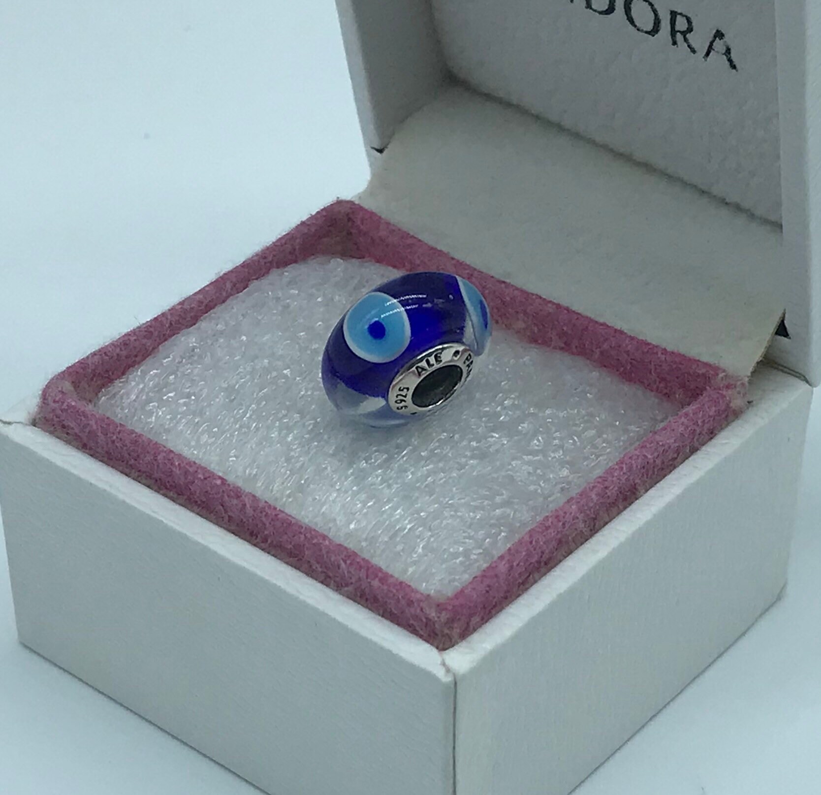 Pandora Evil Eye Blue/Aqua Protection S925ALE Murano | Etsy