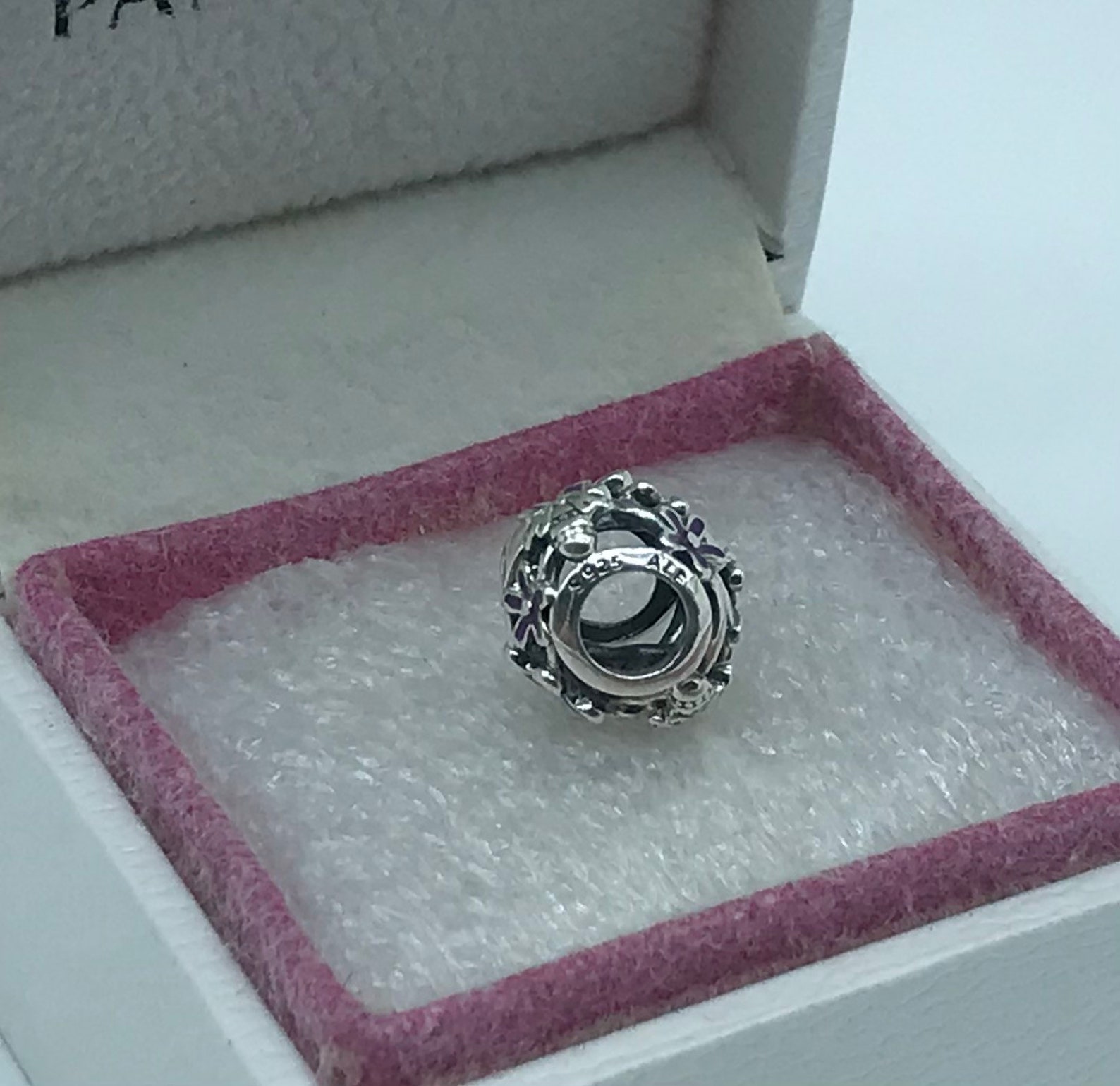 Pandora Openwork Purple Daisy Flower Garden Charm | Etsy