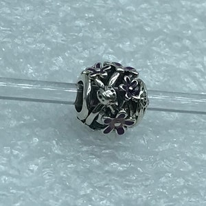 Pandora , “ Openwork Purple Daisy Flower Garden ” Charm , S925ALE ...