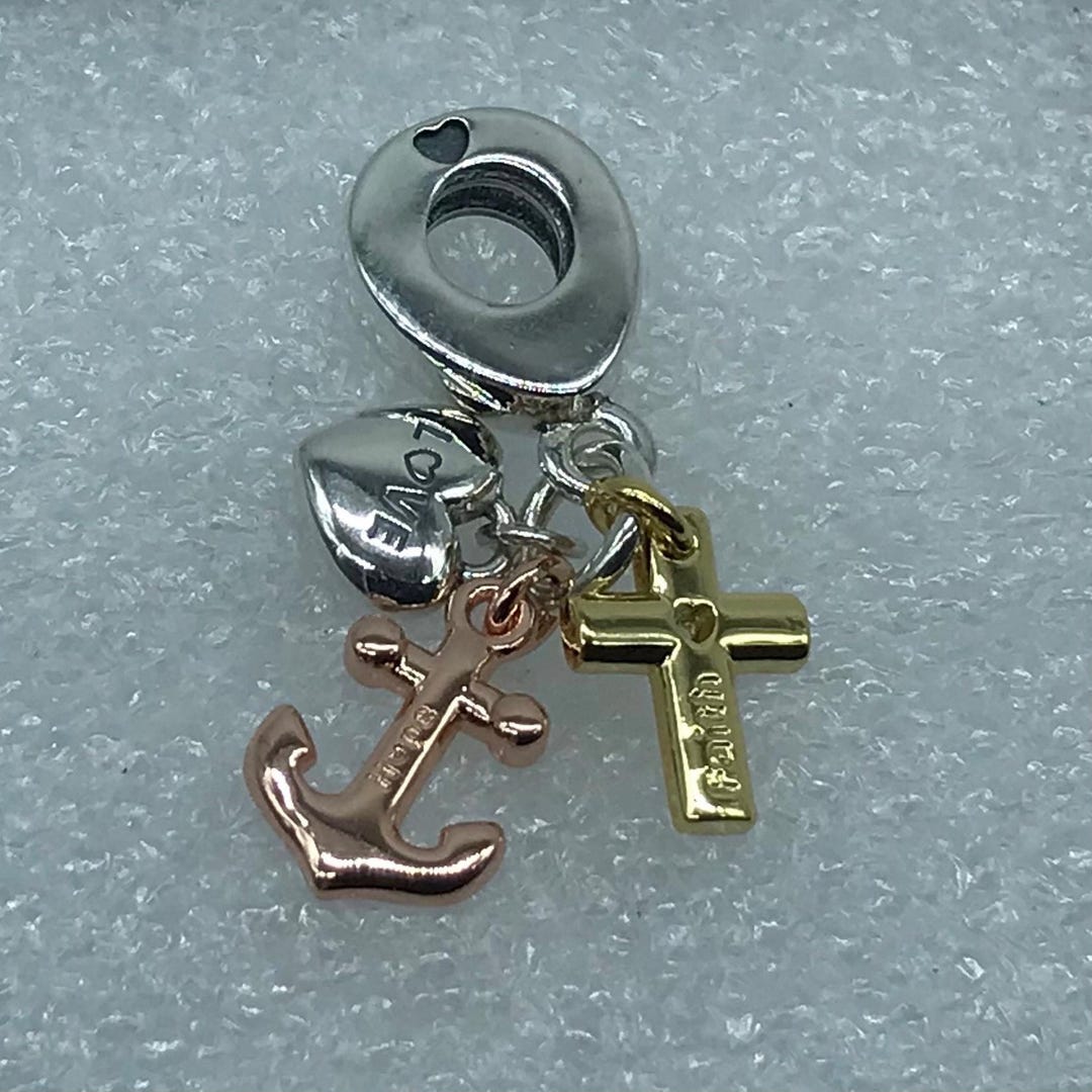 Pandora Shine ™, “sparkling Cross ” Pendant Dangle Charm , Ale-r, 18K ...