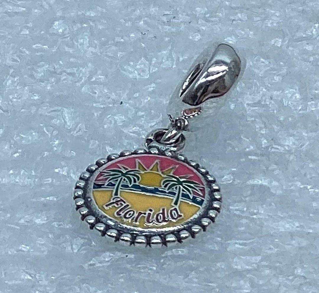 Pandora, florida Beach Travel Destination S925ALE, Dangle Charm, P123-9 ...