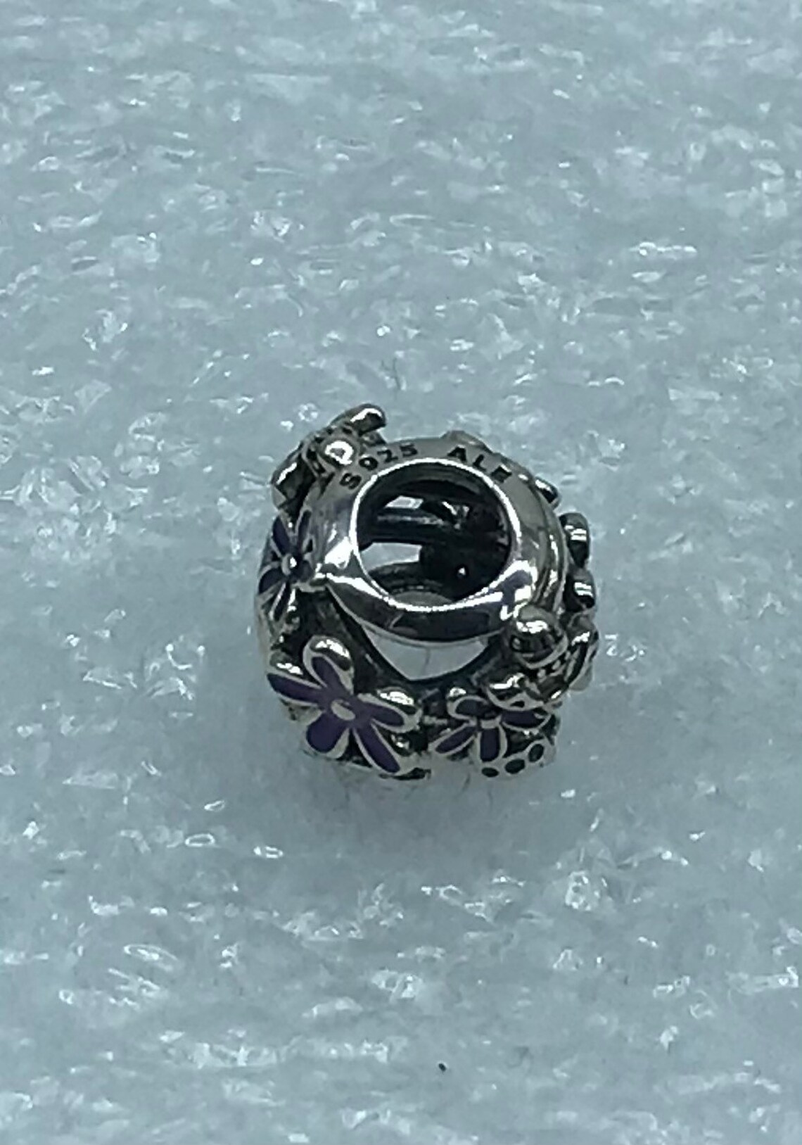 Pandora Openwork Purple Daisy Flower Garden Charm | Etsy