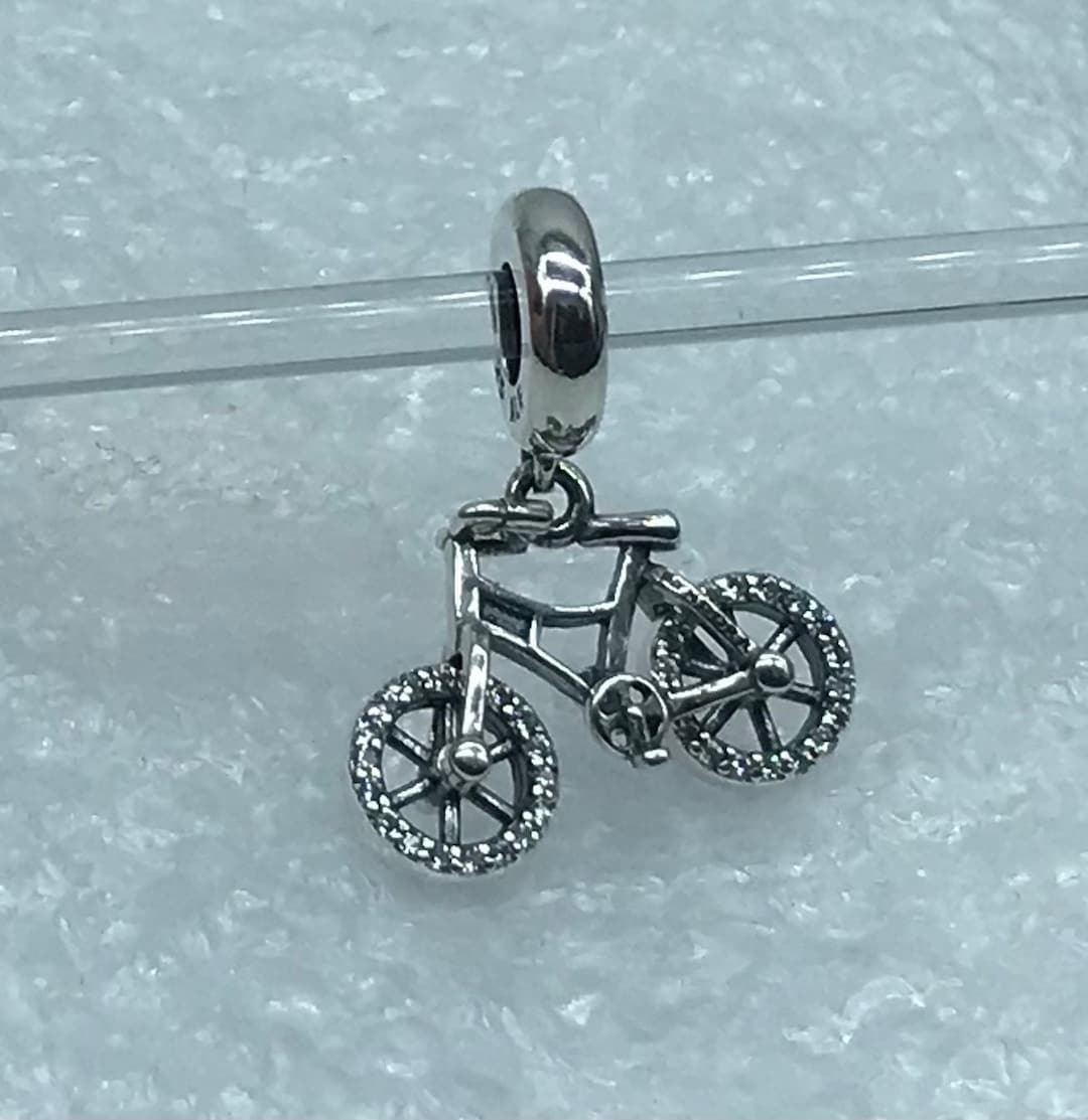 Pandora Brilliant Bicycle Dangle Pendant Charm Spinning Wheels Bike ...