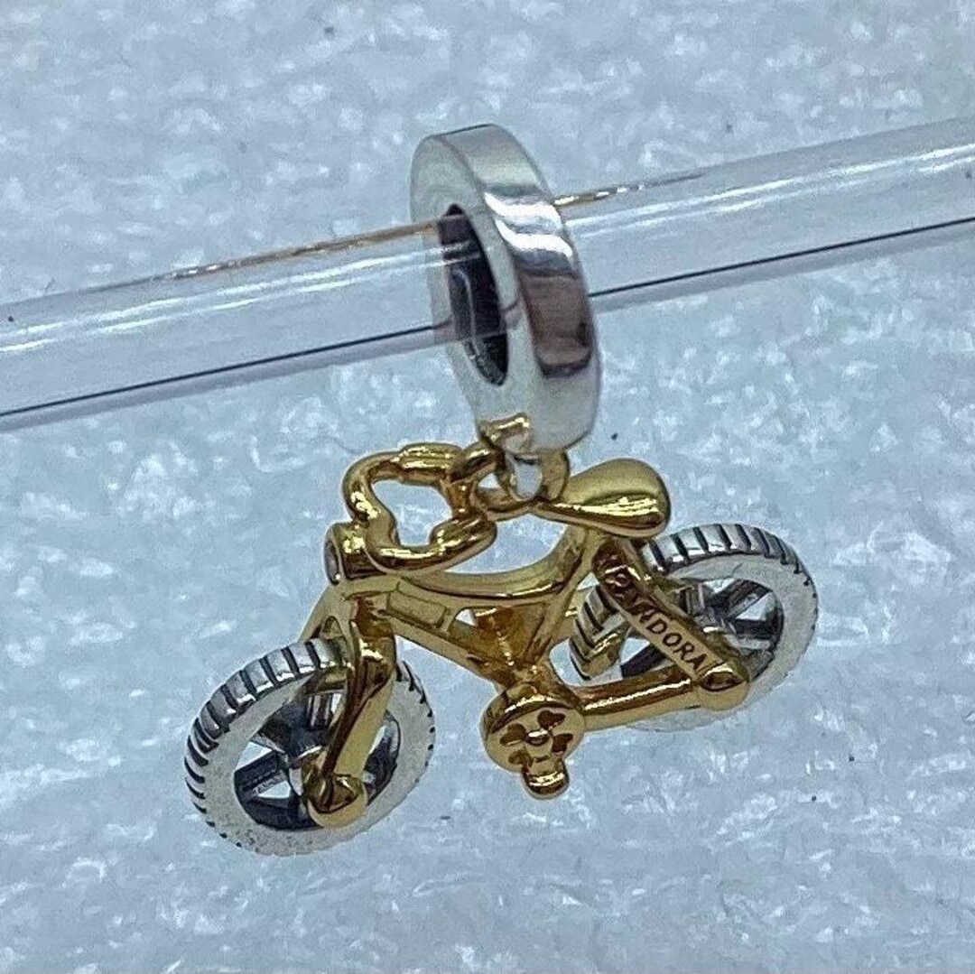 Pandora, two-tone Spinning Wheels Bicycle Dangle, Pendang Charm ...