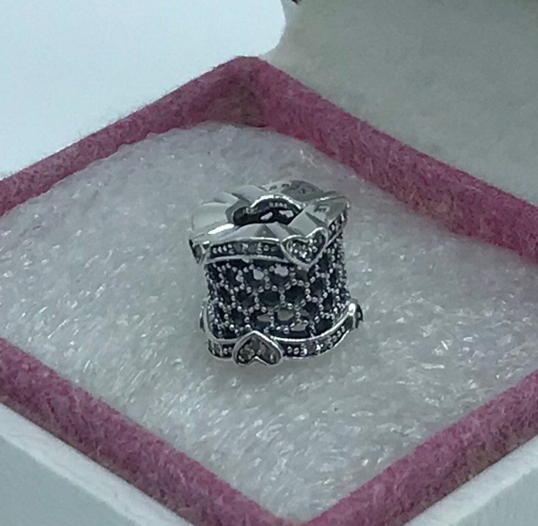 Pandora,” Lace of Love” S925ALE, Charm #797653CZ Clear CZ, A31-8 - Etsy ...