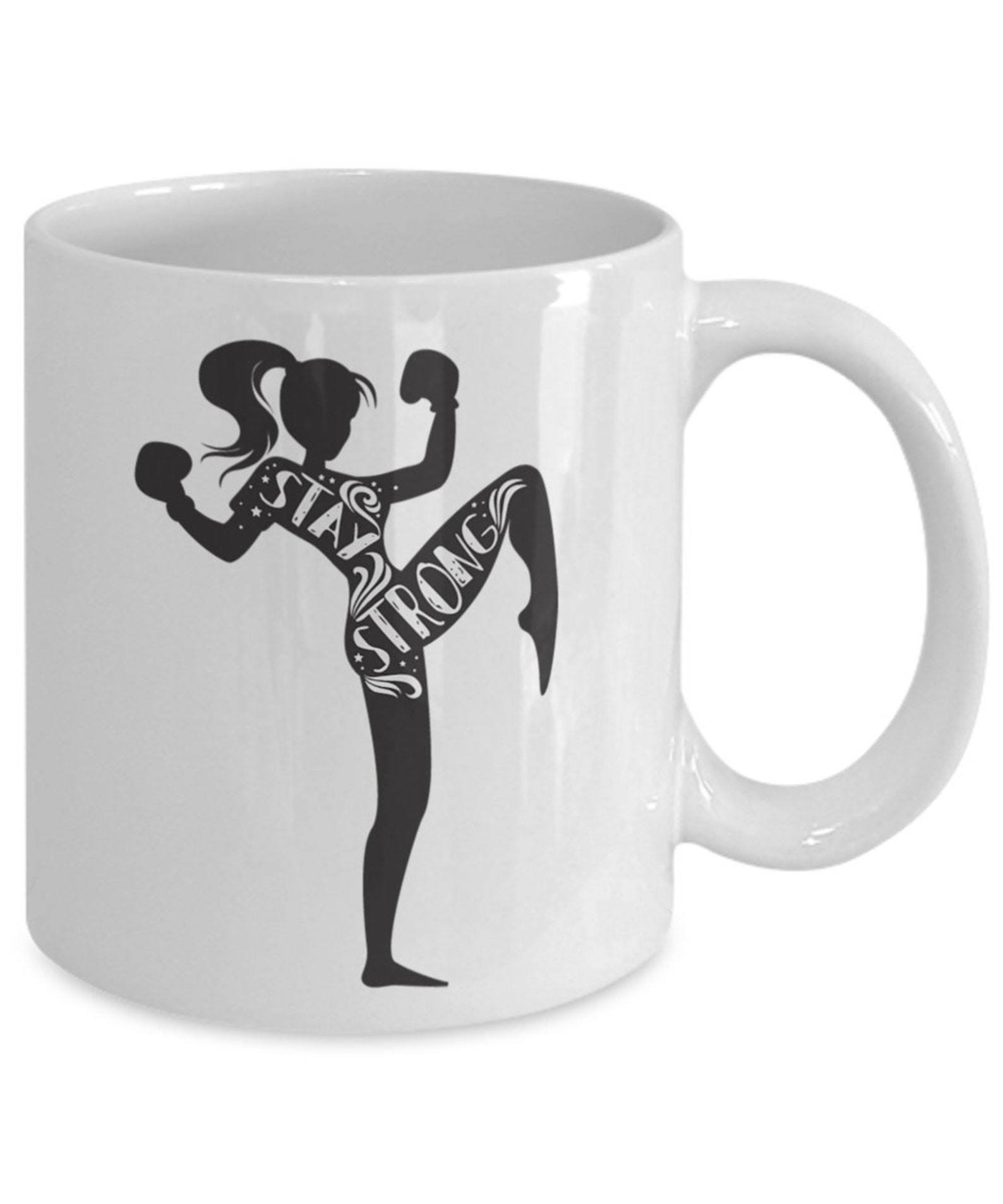 Stay Strong Fitness Mug For Women / Women's Kickboxing Mug | Etsy