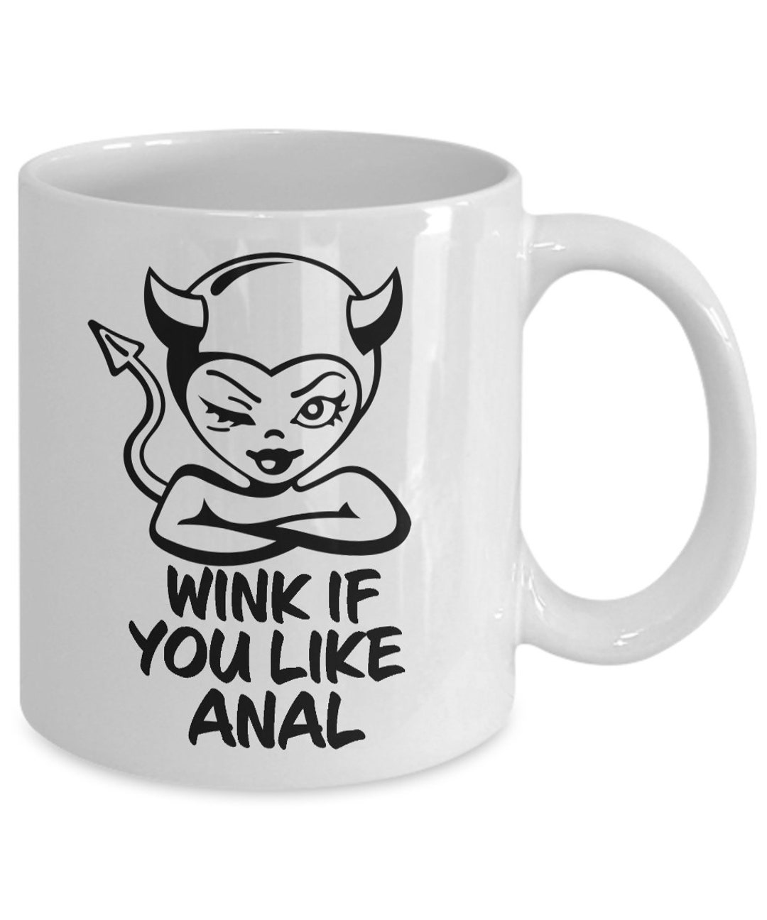 Wink If You Like Anal Sex Mug Sodomy Pegging Etsy
