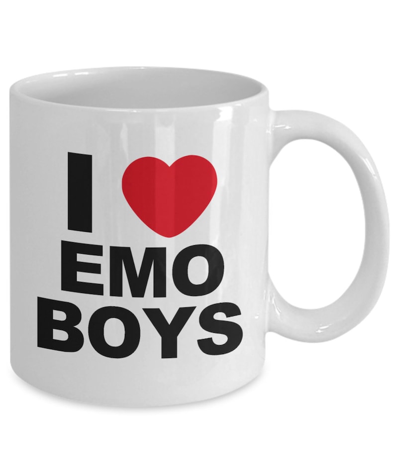 I Love Emo Boys Coffee Mug / Emo Mug - Etsy