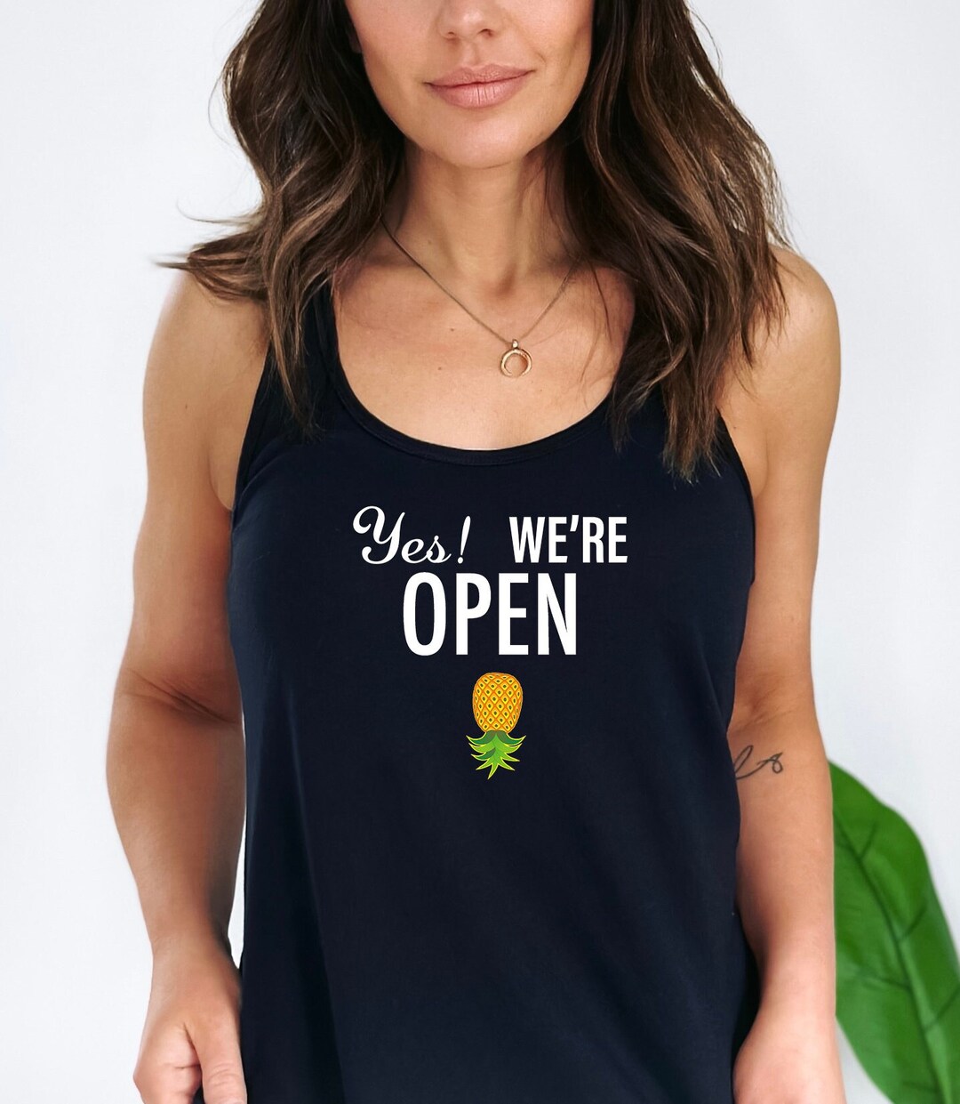 Yes We're Open Women's Swinger Tank Top / Swinger Shirt for Women ...