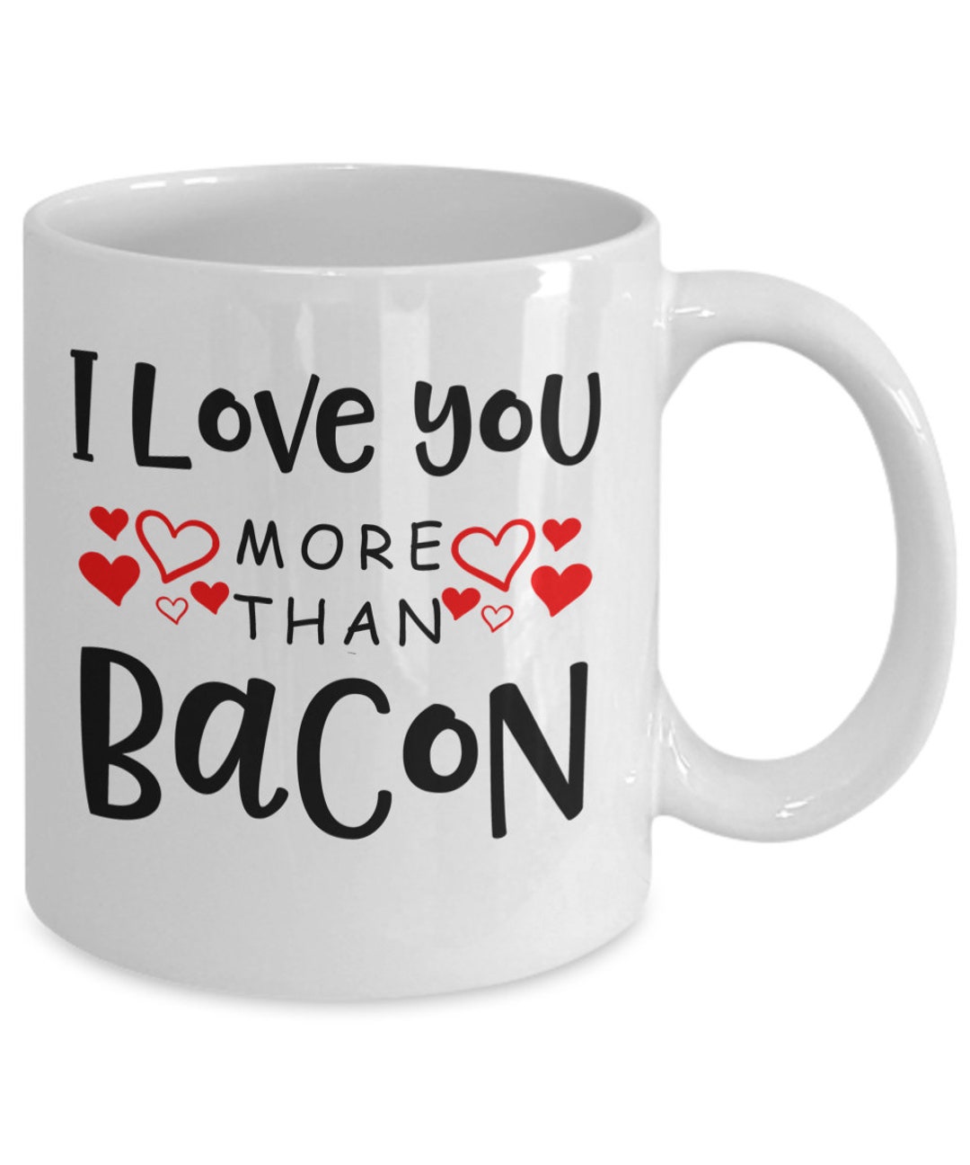Bacon / I Love You More Than Bacon / Fathers Day Bacon Gift / Bacon ...