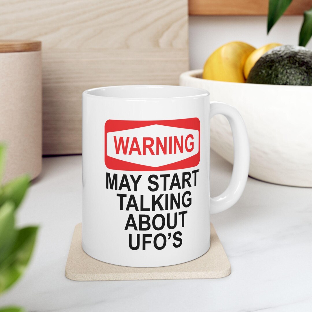 UFO Ceramic Mug - Ufo's Aliens Design, Funny Coffee Cup, UFO Enthusiast ...