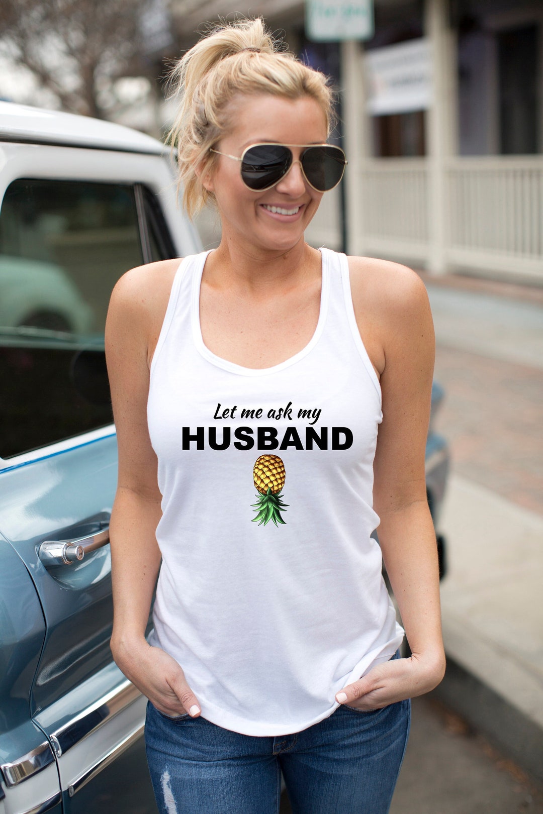 Swingers / Lets Me Ask My Husband Swinger Tank Top / Swinger Shirt for ...