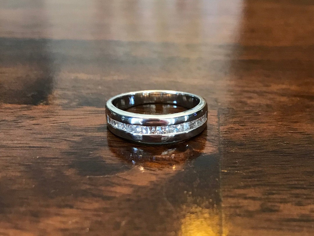 Sterling Silver CZ Cubic Zirconia Pave Ring - Etsy