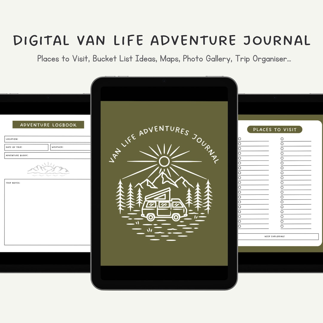 Camper Van Log Book, Campsite Planner Notebook, Travel Logbook ...