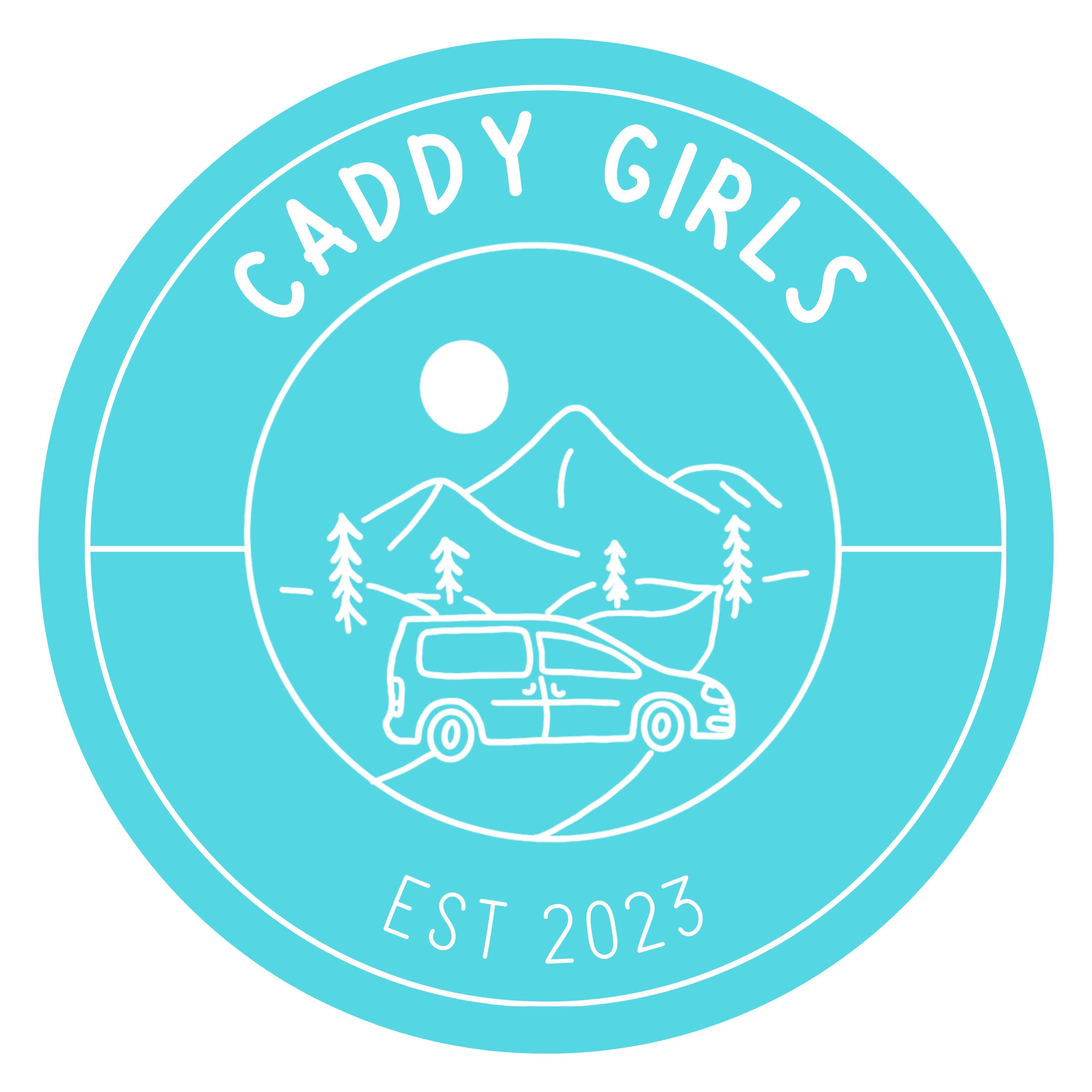 Caddy Girls Sticker, Camper Van Decal, VW Caddy, Sticker, Van Stickers ...