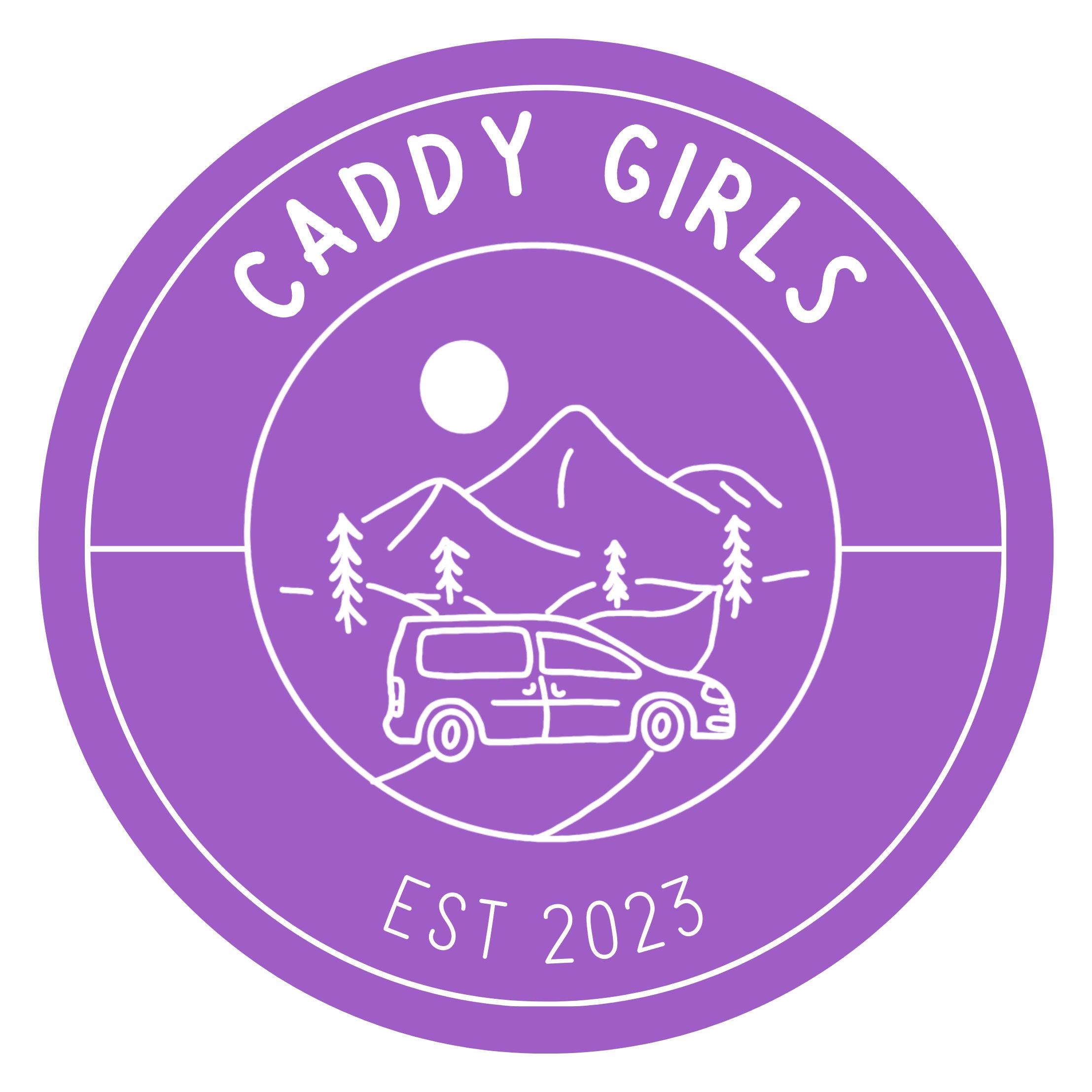 Caddy Girls Sticker, Camper Van Decal, VW Caddy, Sticker, Van Stickers ...