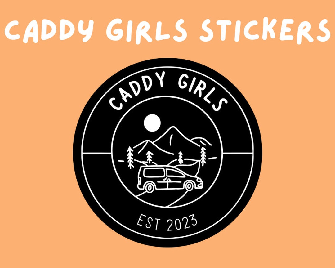 Caddy Girls Sticker, Camper Van Decal, VW Caddy, Sticker, Van Stickers ...