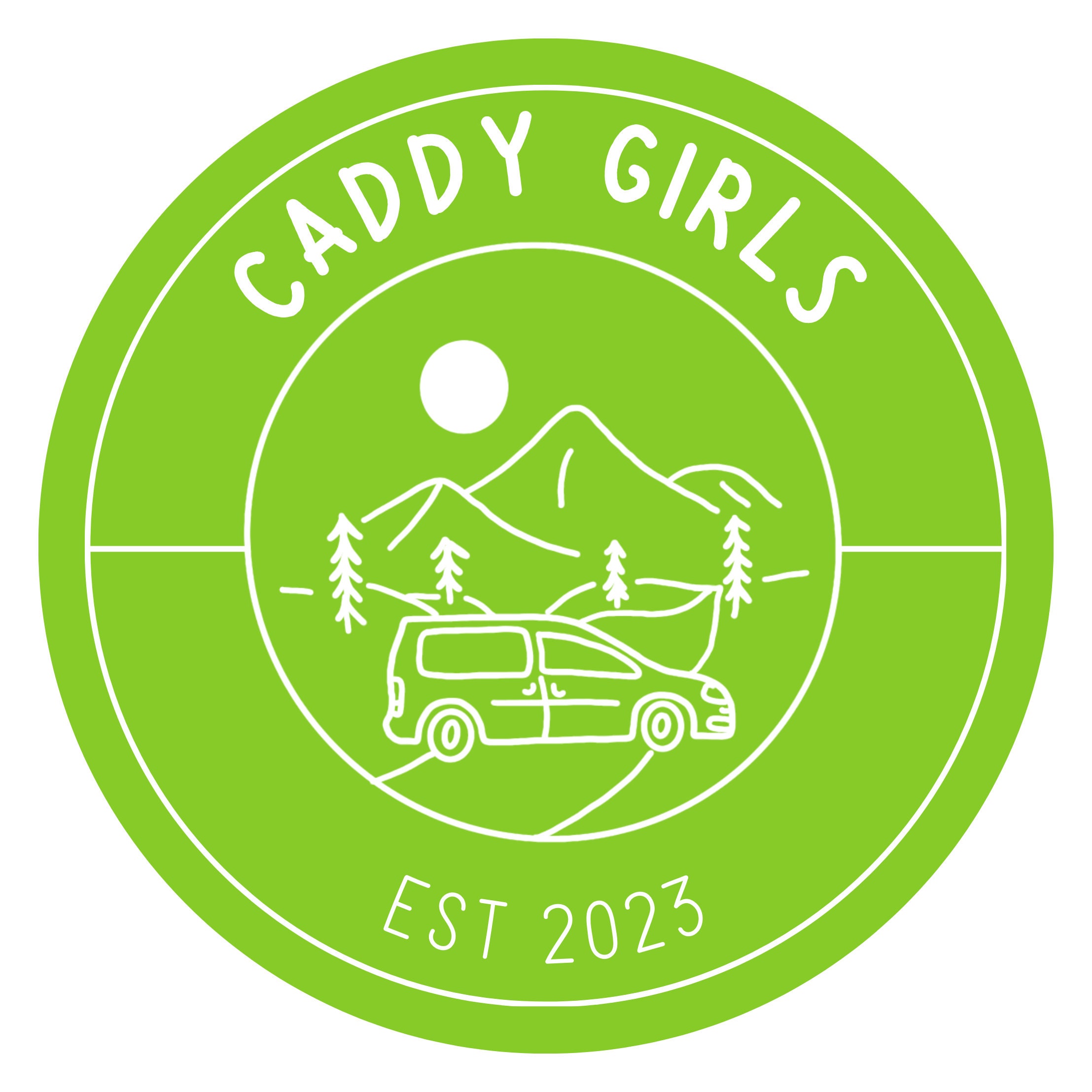 Caddy Girls Sticker, Camper Van Decal, VW Caddy, Sticker, Van Stickers ...