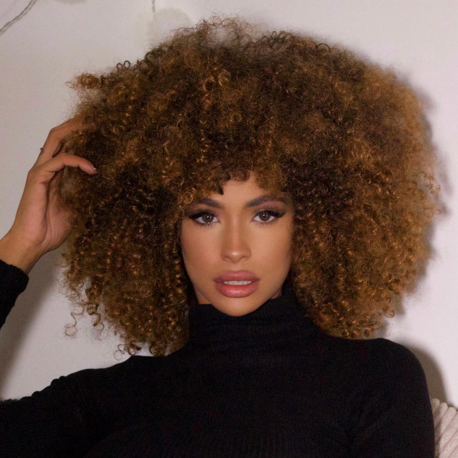 High Quality Synthetic Afro Curly Wig in Caramel colour 30 - Etsy