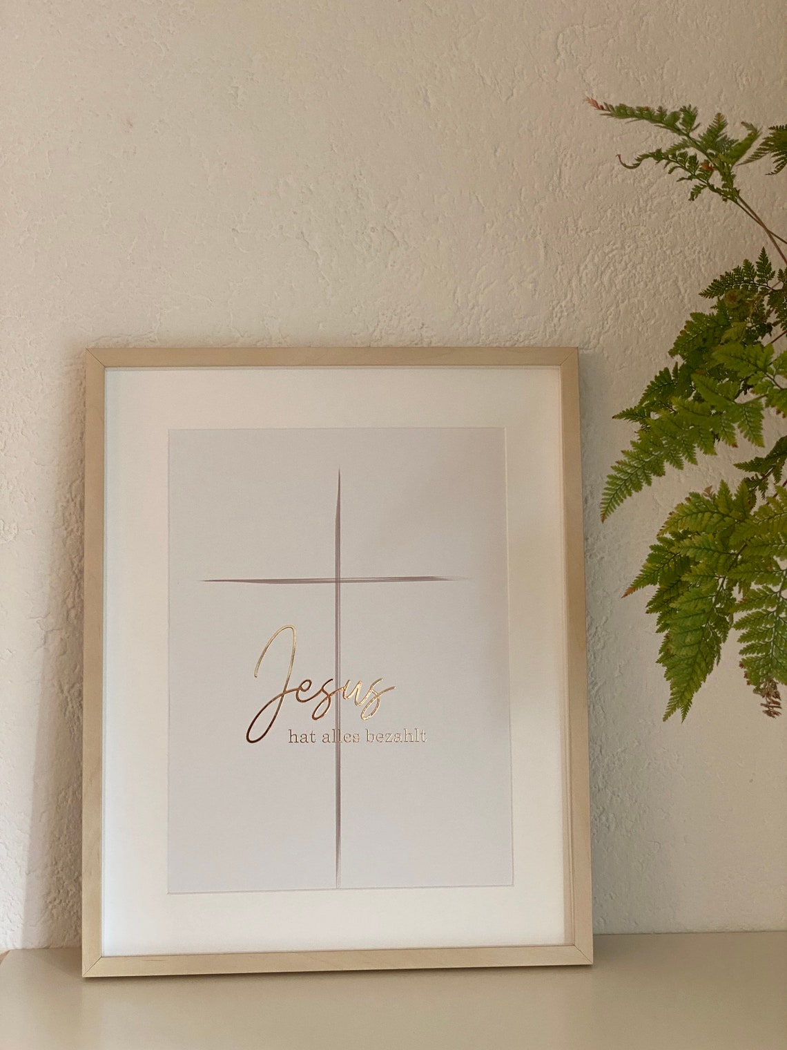Poster | Jesus hat alles bezahlt (A3-Gold) - Etsy.de