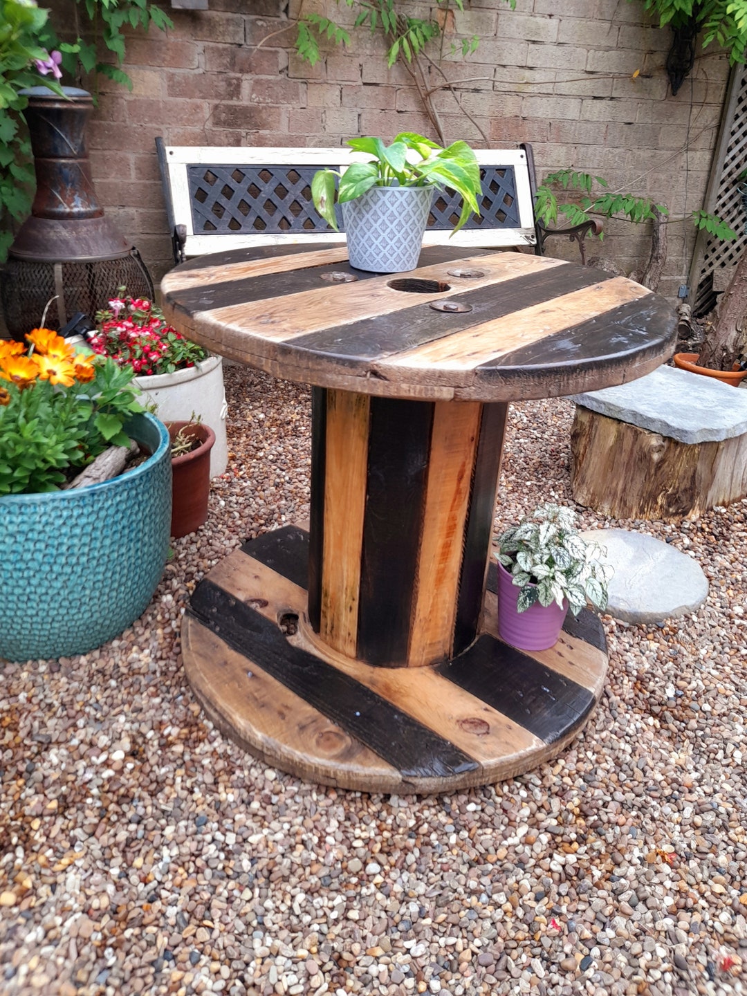 Cable Wheel Table - Etsy