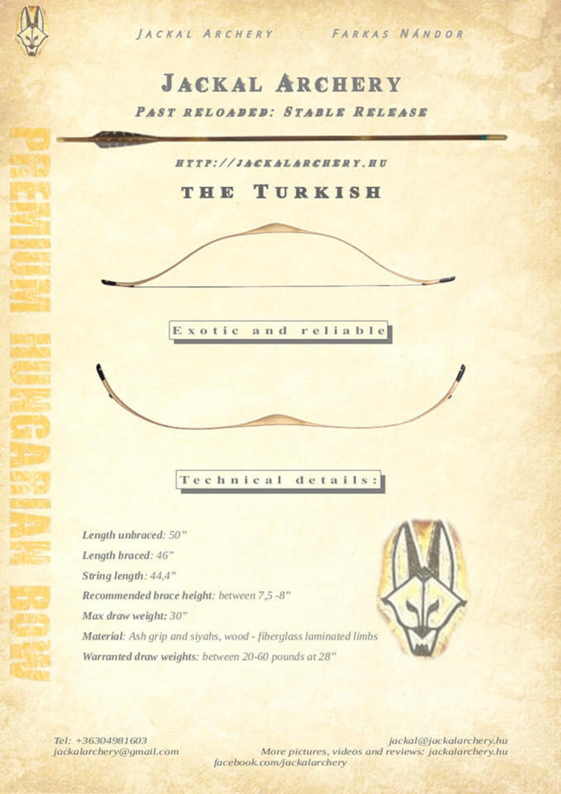 The Laminate Turkish by Jackal Archery - Etsy