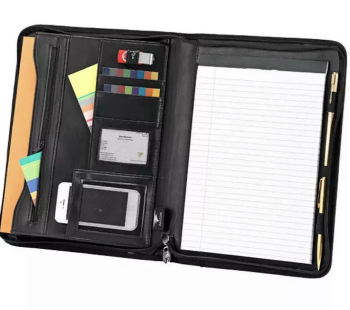 Black Conference Folder A4 With Zip FI6520 | Etsy