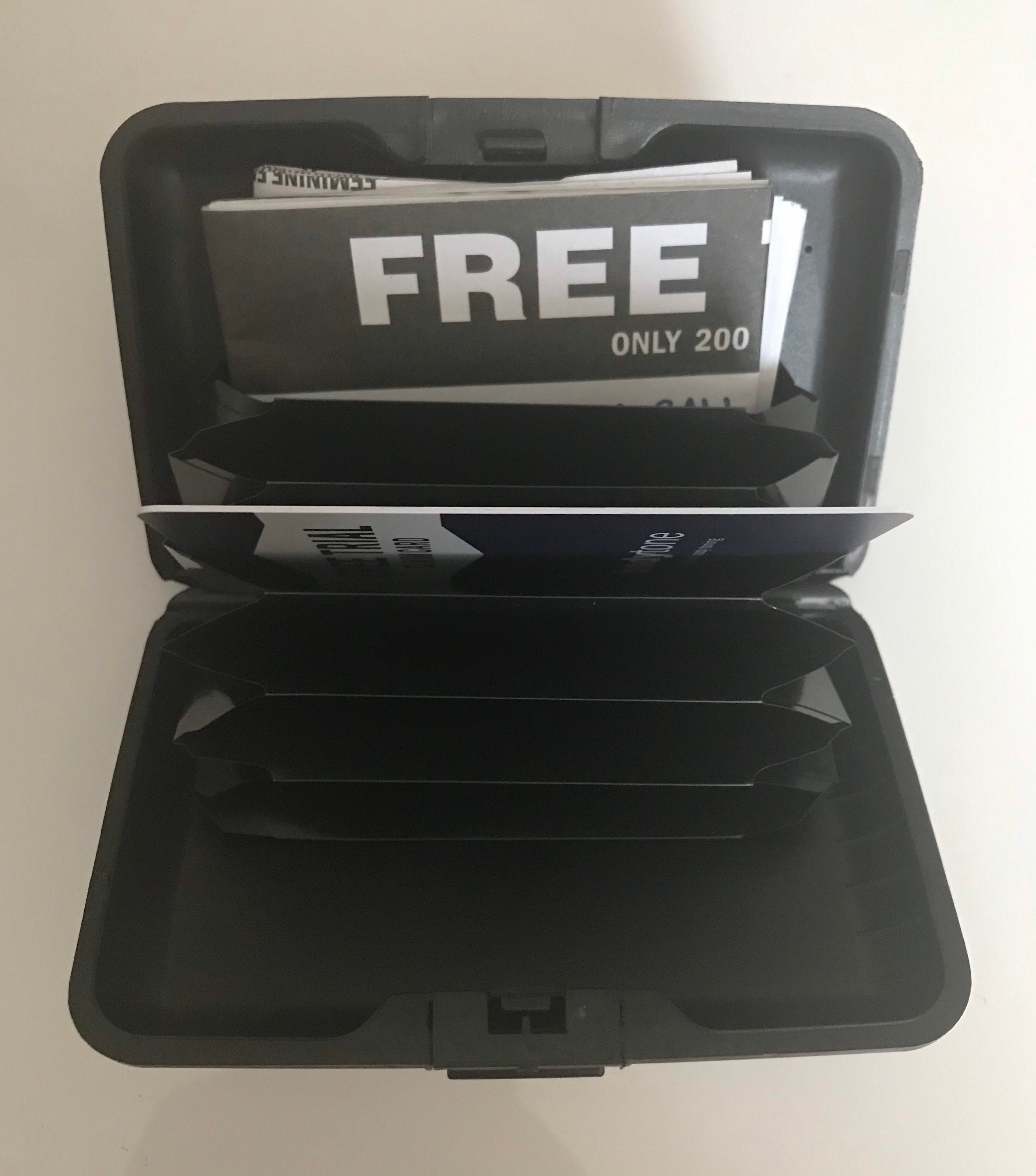 RFID Credit Card Security Holder Protective Aluminium Hard Case & Slim ...