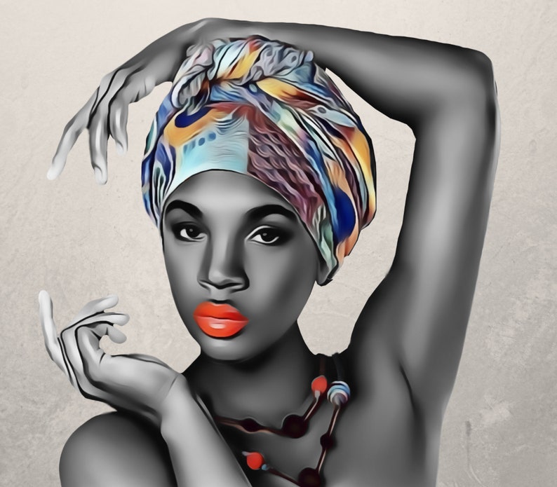 My Black Is Beautiful Black Woman African American Wall Art Etsy