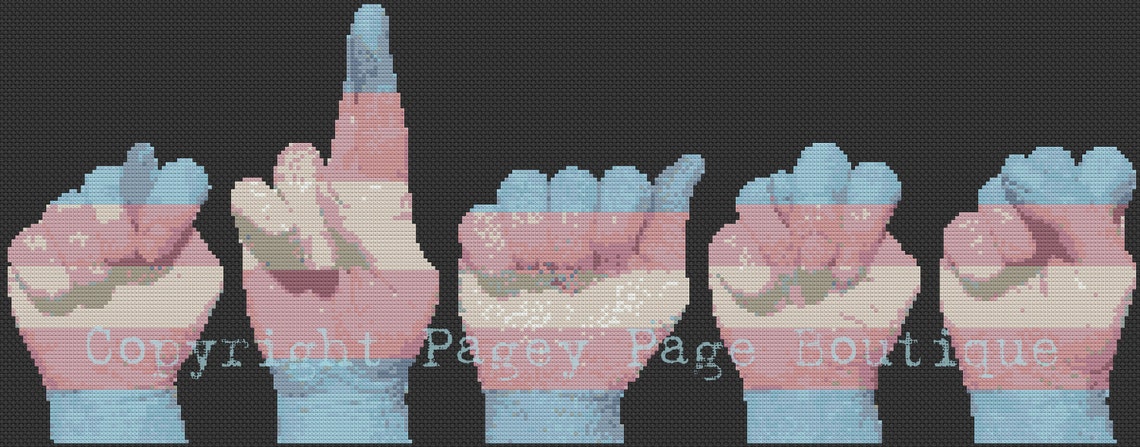 TRANS Queer Gay American Sign Language ASL Alphabet - Etsy