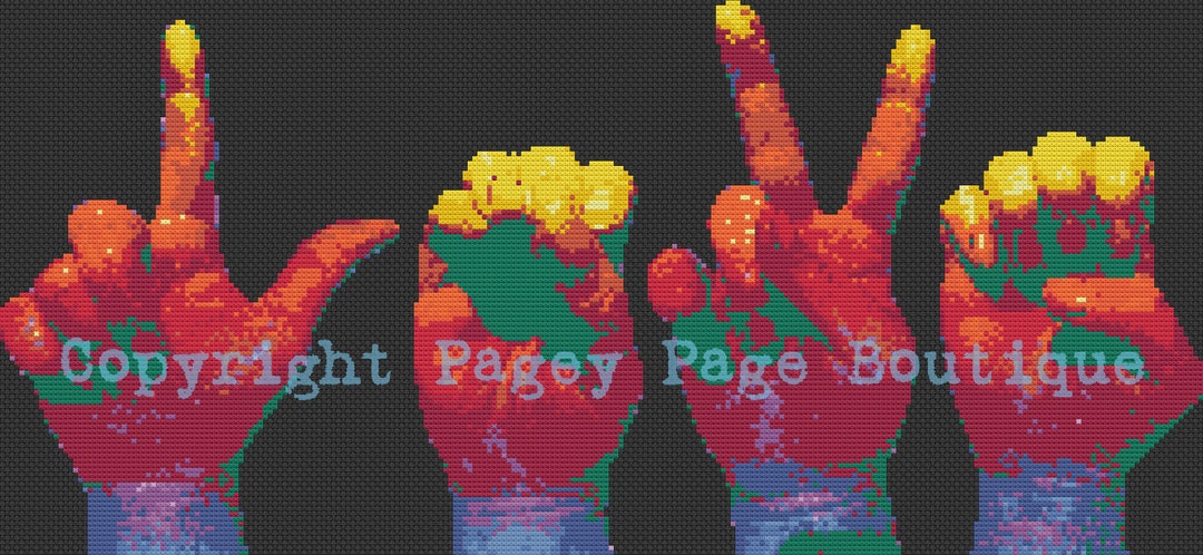 LOVE Rainbow Queer Gay - American Sign Language (ASL) Alphabet Letters ...